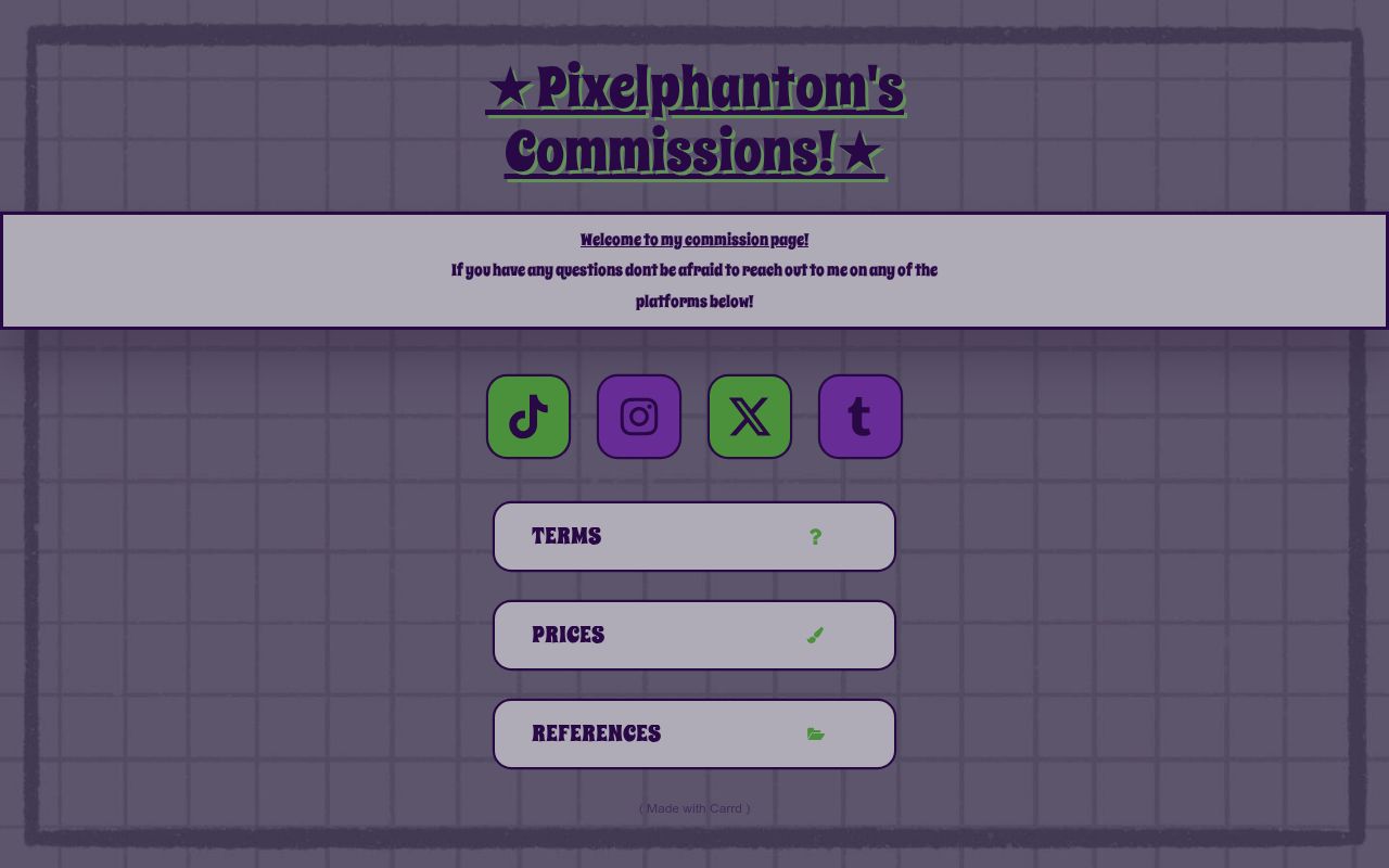 PixelPhantoms Commissions!